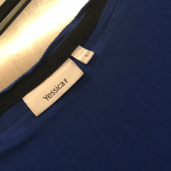 Yessica | Tops | Royal Blue Color Block Top Bought In Paris | Poshmark